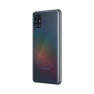SAMSUNG Galaxy A51 A515F 128GB DUOS GSM Unlocked Phone w/Quad Camera 48 MP + 12 MP + 5 MP + 5 MP (International Variant/US Compatible LTE) - Prism Crush Black