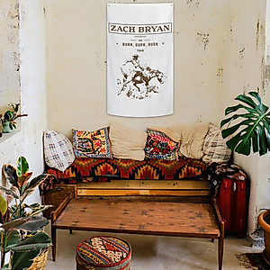 Zach Music Album Cover Banner 100% Polyester Fabric With Vivid Color Double-Stitched Edges For Outdoor Indoor Decorations