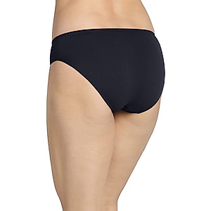 Jockey Women's Underwear Comfies Microfiber French Cut - 3 Pack, Blue Wave/Sailor Blue/Night Blue, 7