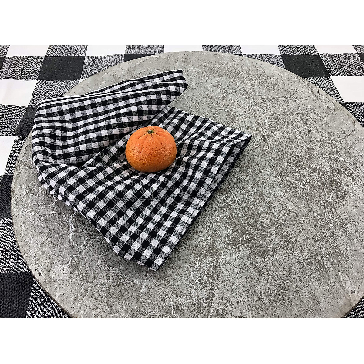 Concrete Lazy Susan Unique Slate Imprint Texture, Hand Crafted, Gray, Turntable, 360 Degree Swivel, Made in USA, 18" Textured Cement Lazy Susan, Home Decor by Concrete Resurrection