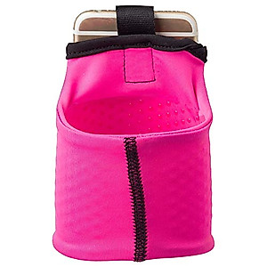 Sprigs Armband for iPhone 11/x/xr/8/7 Plus, Galaxy S10/S9, Google Pixel 4. Lightweight & Comfortable Running Armband, Stretches to Fit All Phones with Case - Hot Pink, Small