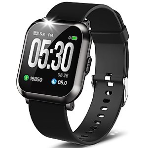 DoSmarter Fitness Watch, 1.3” Touch Screen Smartwatch, Waterproof Fitness Tracker with 10 Sport Modes, Step Calories Counter, and Sleep Tracking for Women Men