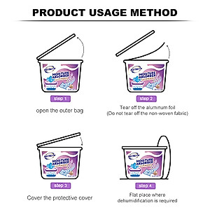 NATRUTH Moisture Absorbers with Lavender Scent,9-Pack Portable Closet Dehumidifier, Odor Eliminator Absorber Bucket, Unscented Humidity Absorber,Cleaner Air Dehumidifier for Closet,Bathrooms