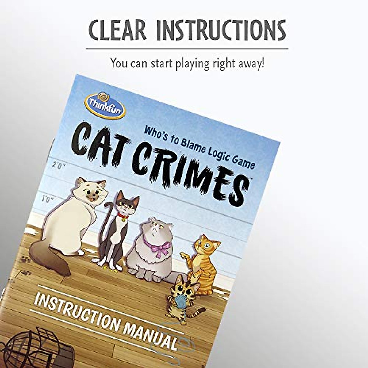 ThinkFun Cat Crimes Brainteaser - Engaging Logic Game for Kids and Adults | Develops Critical Reasoning Skills |Durable Components | Fun Cat Themed Artwork | Ideal for Ages 8+