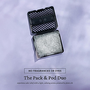 Fresh Wave Lavender Odor Eliminating & Deodorizing Packs | Bag of 6 & Fresh Pod Case | Safer Odor Relief for Small Spaces | Natural Plant-Based Odor Eliminator | Odor Absorbers for Home