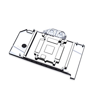 Copper GPU Water Cooling Block GPU Waterblock Graphics Card Water Cooling Block for Zotac GeForce RTX 4090 AMP Extrme AIRO Trinity (5V ARGB RBW Aura Effect LED Lights GPU Block with Backplate)