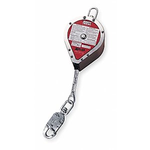 Honeywell RLS30G-Z7/30FT Miller by 30' MIGhtyLite Self-Retracting 3/16'' Galvanized Wire Rope Lifeline With Tagline And Carabiner, ANSI Z359, English, 212.3056 fl. oz., Plastic, 1" x 360" x 1"