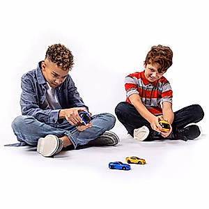 New Bright Mini R/C Mustang GT & Camaro Helmet Racers RC Cars, 2 Pack Set