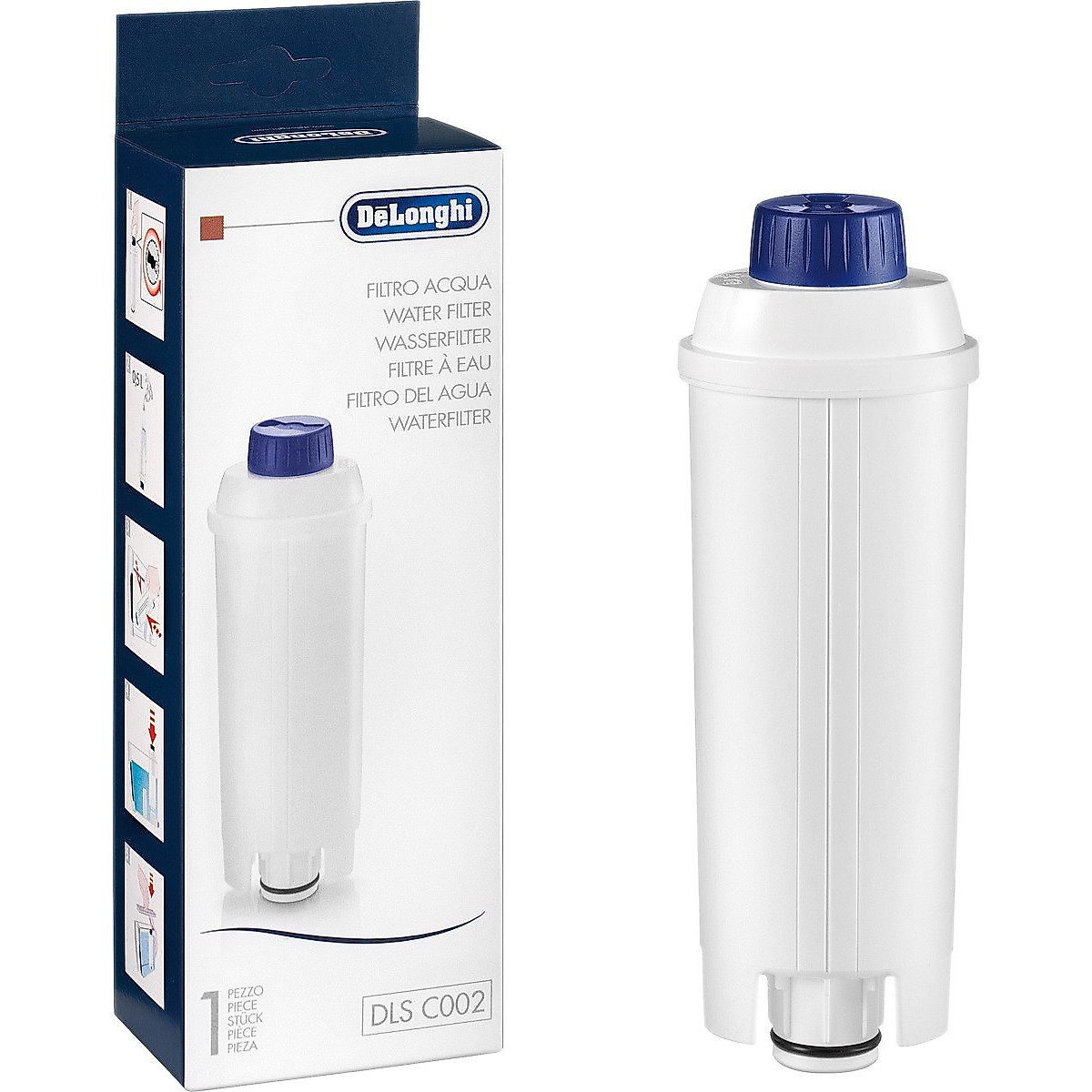 DE'LONGHI WATER FILTER SOFTENER DLSC002 (Pack of 1)-White