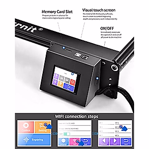 Laser Engraver SMERNIT S2, 40W High Accuracy Laser Engraving Machine with LED Touchscreen, 5W-5.5W Output Power Laser Engraver and Cutter for Wood, Metal, Acrylic, Leather
