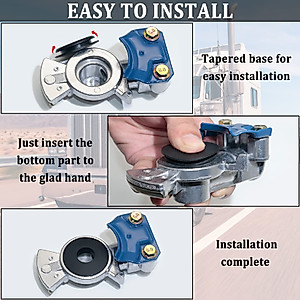 iBroPrat Glad Hand Seal, 20pcs Gladhand Washers Rubber Seals Black Gasket Elastic Grommets for Semi Trucks Trailers Brake Air Hose Parts Number 10028