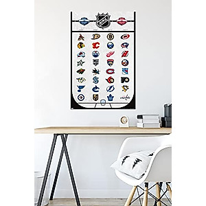 Trends International NHL League - Logos 22 Wall Poster,Bedroom