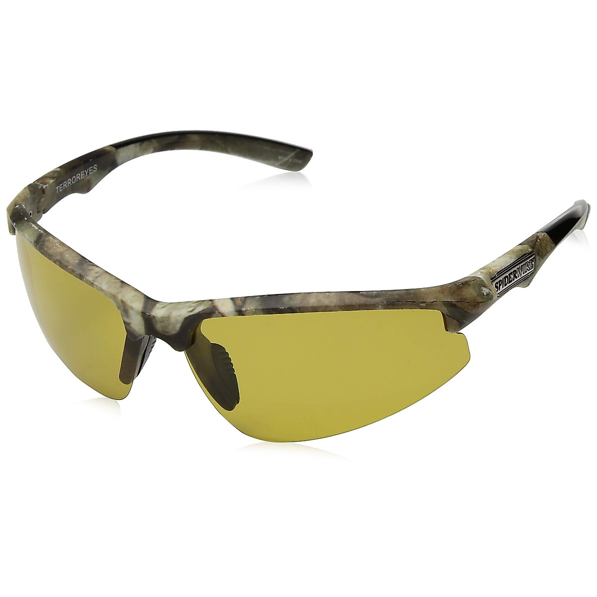 SpiderWire Terror Eyes Sunglasses Matte Camo/Amber, Large-X-Large