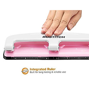 Bostitch EZ Squeeze INCourage 12 Three-Hole Punch, No Jam Technology, AMAX Spirit Foundation