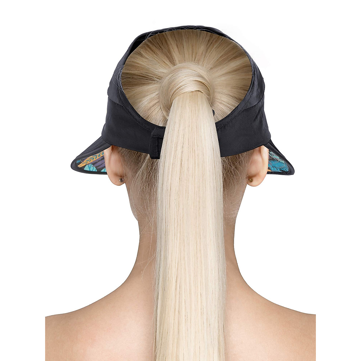 2 Pieces Sun Visor Hats UV Protection Caps Summer Wide Brim Beach Hat for Women Multicoloured