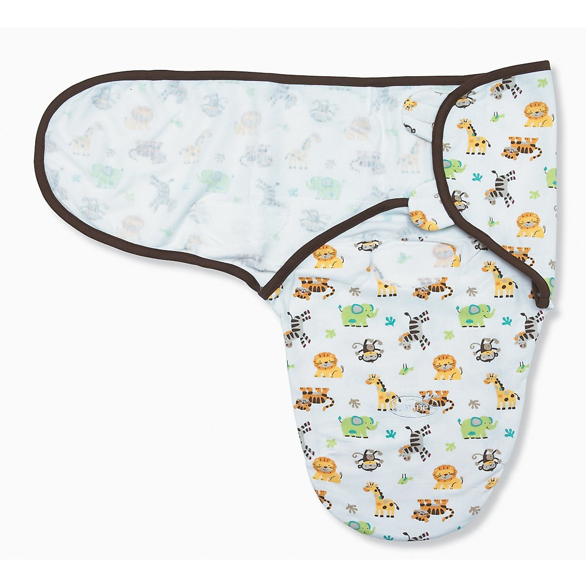 Summer Infant SwaddleMeAdjustable Infant Wrap, Graphic Jungle, Small/Medium