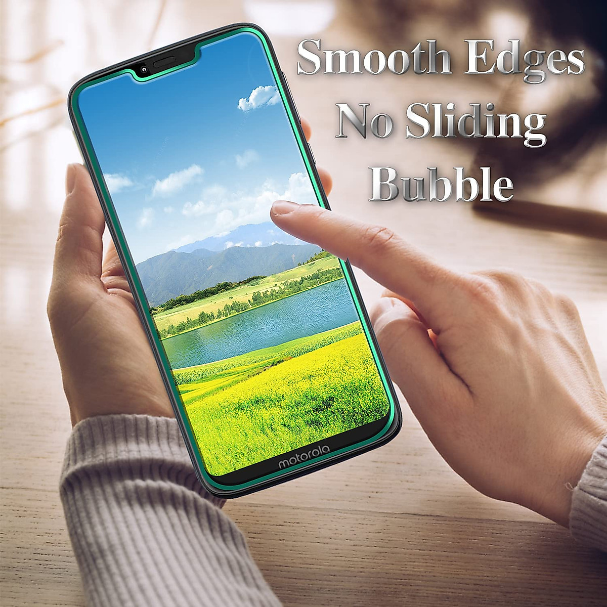 Kesuwe [3 Pack] Screen Protector for Motorola Moto G7 Power, G7 Optimo Maxx, G7 Supra Tempered Glass, 9H Hardness, Anti Scratch, No Bubble, Easy to install, Case Friendly