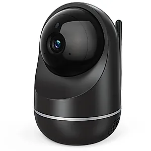 2.4/5G Wi-Fi Camera for Home Security Camera, Indoor Camera for Pets/Nanny, pet Camera with 2-Way Audio, Sound Detection, Night Vision, black