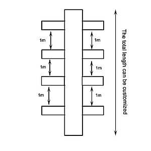 Pool Above Ground Garden Irrigation Water Hose, Double Side Water Injection Easy To Irrigate Thickened Oxford Cloth High Temperature Resistance Spacing 1m Customizable Length ( Color : Black+Green , S