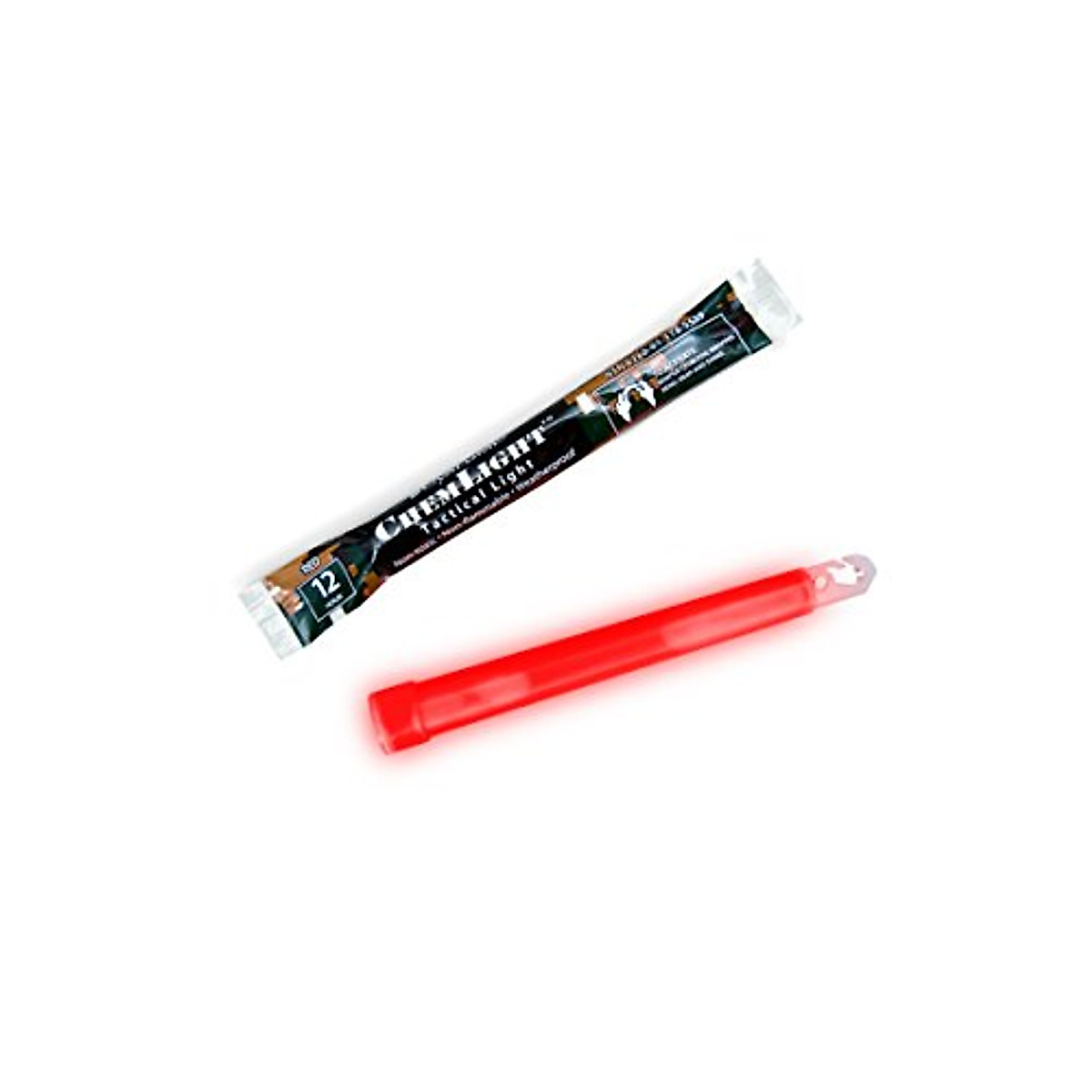Cyalume Military Grade Red Glow Sticks - Premium Bright 6” ChemLight Emergency Glow Sticks with 8 Hour Duration (Bulk Pack of 10 Chem Lights)