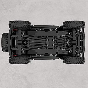 RACENT Remote Control Car High Speed RC Truck - 4WD Off Road All Terrain RC Monster Truck for Boys Waterproof Hobby Grade Toys for Adults with 2 Batteries (787-1 Blue)