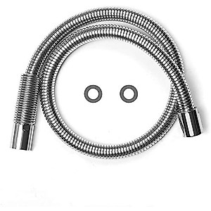 CWM Stainless Steel Hose for Commercial Kitchen Sink Faucets Flexible Hose Replacement (38 inch)
