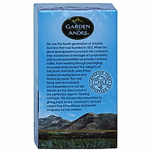 Garden of the Andes Herbal Organic Decaf Lemon Verbena Hot Tea Bags, 0.9 oz, 20 Tea BagCount
