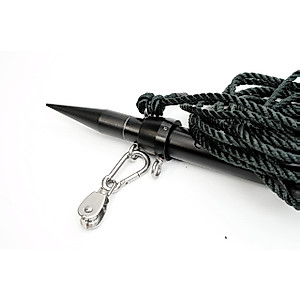 Dev Fishing Teaser Rod Outrigger Dredge Pole w/ #4 Bent Butt End