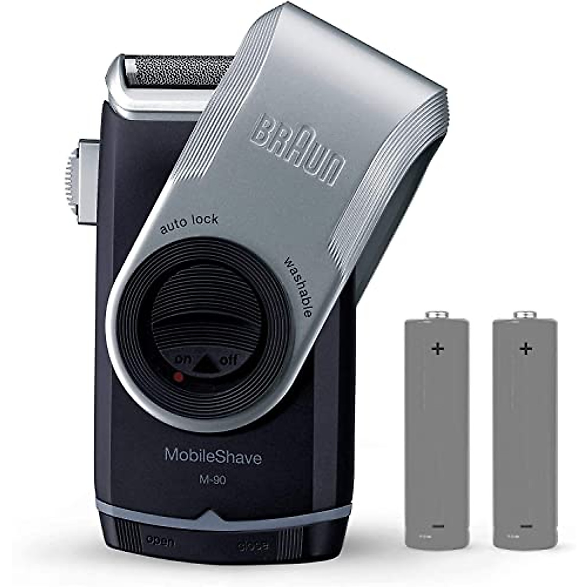 Braun Pocket M90 Rasierer Stainless Steel Battery Powered Shaver