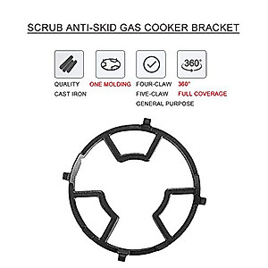 Meter Star Universal Kitchen and Camping, Stove Rack, Moka Pot Holder for Gas cooker anti-skid pot rack, cast iron furnace rack 4 Claw 5 claw milk pot Rack medicine pot Bracket