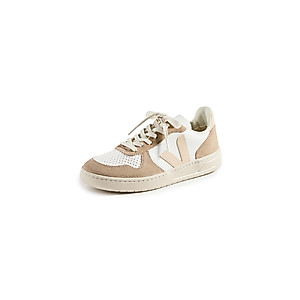 Veja Women's V-10 Sneakers, Extra White Sable Sahara, 6 Medium US