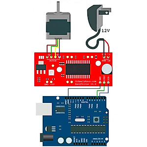 Treedix EasyDriver Shield Stepper Motor Driver with Single Row Pin Headers Compatible with Arduino (5pcs)