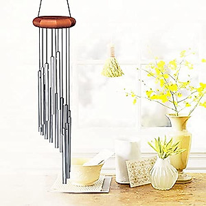 60 Pieces Wind Chime Tubes Parts Supplies String Metal for Crafts DIY Windchime Kits for Adults Kids Arts and Crafts