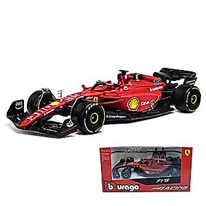 HTLNUZD Bburago 1:43 2022 F1-75 Racing #16 Charles Leclerc F1 1/43 F1-75#16 Formula One Alloy Die Cast Collection Vehicles Model Gift