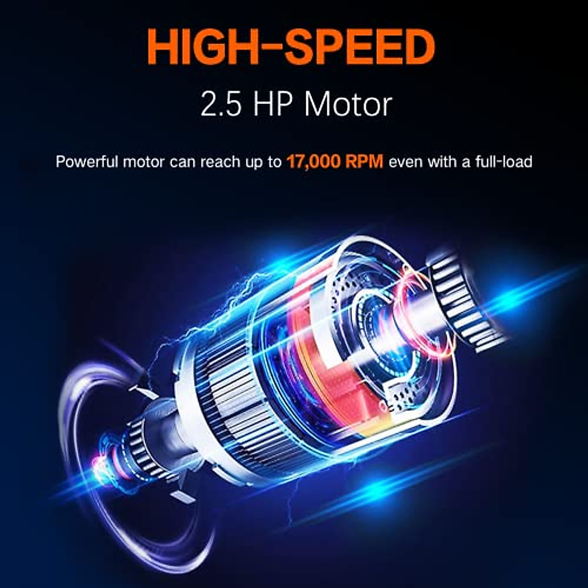 NUWAVE Infinity Moxie 64oz Blender – Professional Grade, Self-Cleaning - 6 presets & 10 Speed Settings for Shakes, Smoothies, Nut Butters, Crushed Ice & More – Comes w/Plunger & Scraper