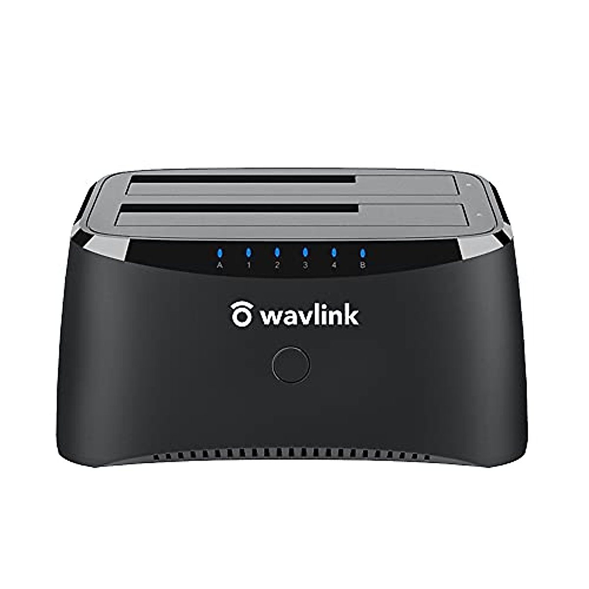 WAVLINK USB 3.0 to SATA I/II/III Dual Bay External Hard Drive Docking Station for 2.5/3.5 Inch SSD HDD, Hard Drive Duplicator (up to 2 x 16TB), Support Offline Clone Function, OTG Function