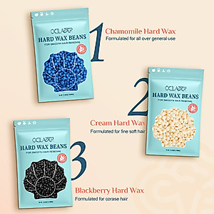 Hard Wax Beads for Hair Removal, Wax Beans for Brazilian Waxing, Body Wax for Full Body Face Eyebrow Bikini Legs, Waxing Beads Refill Kit for Women Men At Home (300g)