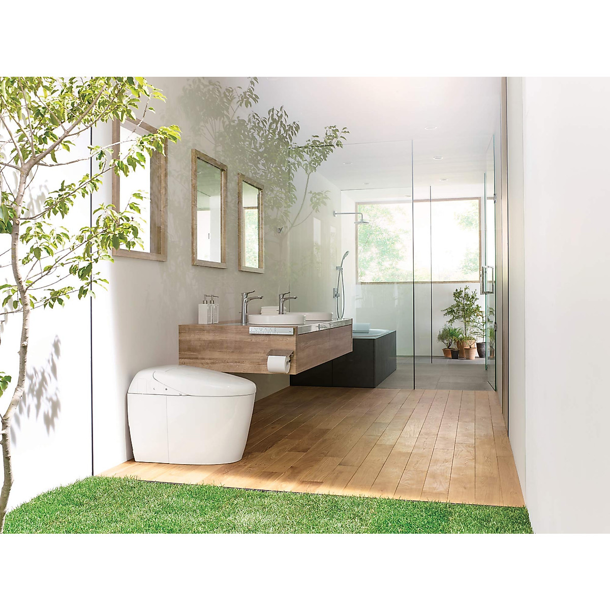 TOTO MS988CUMFG#01 NEOREST RH Dual Flush 1.0 or 0.8 GPF Toilet with Intergeated Bidet Seat and EWATER White-MS988CUMFG, Cotton White