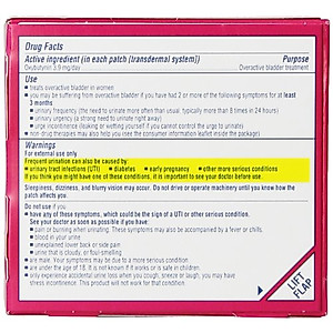 Oxytrol for Women Overactive Bladder Transdermal Patch, 8 Count