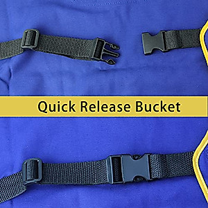 Welding Apron, Fire Resistant Fireproof Apron Metal Working Welder Work Safety Protection Apron Blue for Welding Cutting Cooking with One Pocket