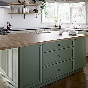 Franklin Brass Round Ringed (25-Pack) Cabinet Knobs Deep Bronze Drawer Knobs Kitchen Cabinet Knobs for Dresser Drawers Pulls and Knobs 1-1/4" Closet Door Knobs P35597K-OB3-B1