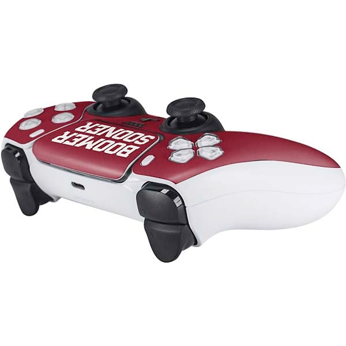 Skinit Decal Gaming Skin Compatible with PS5 Controller - Officially Licensed University of Oklahoma Boomer Sooner Design