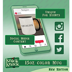 Knick Knack Gifts got officiator? - 15oz Ceramic Colored Inside & Handle Coffee Mug Cup, Black