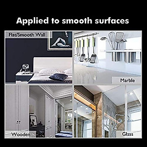 Celbon 4PC Bath Towel Hook Self Adhesive Black Sticky SUS 304 Stainless Steel Robe Hooks Robe Hook Heavy Duty Door Hooks Hanger for Bathrooms,Kitchen,Lavatory Closet (4PC, Chrome Square)… (2PC)