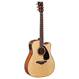 Yamaha FGX800C Solid Top Cutaway Acoustic-Electric Guitar, Dreadnought