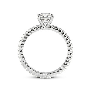 FRIENDLY DIAMONDS 2 Carat IGI Certified Oval Shape Lab Grown Diamond Ring | 14K Or 18K in White, Yellow Or Rose Gold | Sansa Solitaire Diamond Engagement Ring | FG-VS1-VS2 Quality