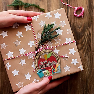 MUCHNEE Teacher Christmas Ornaments 2024, Gift For Teachers, End Of Year Teacher Gifts From Students University, Teacher Ornament, Thank You Appreciation Teacher Gift, Best Teacher Gifts For Women Men