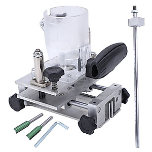 Kadimendium Rotary Tool Plunge Router Attachment Compact Woodworking Router Accurate Stable Wearproof Trimming Router for Woodworking