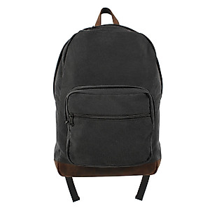 Rothco Canvas Teardrop Pack-Black W/Leather Accent