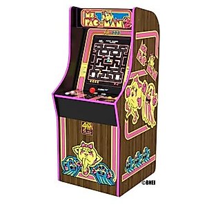 ARCADE1UP Ms. Pac Man 40th Anniversary Classic 10 in 1 Coinless Arcade Video Game Cabinet Machine for Home Rec Rooms